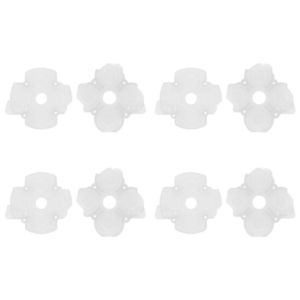 eXtremeRate 8 pcs Replacement Silicone Rubber ABXY & Dpad Button Pads ...