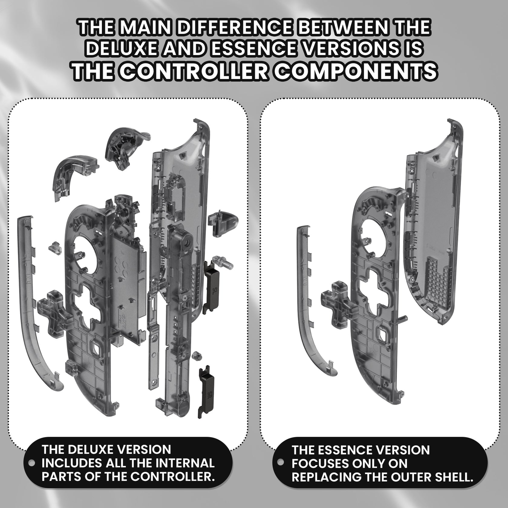 eXtremeRate D-Pad Version Replacement Full Set Shell Case with Buttons ...