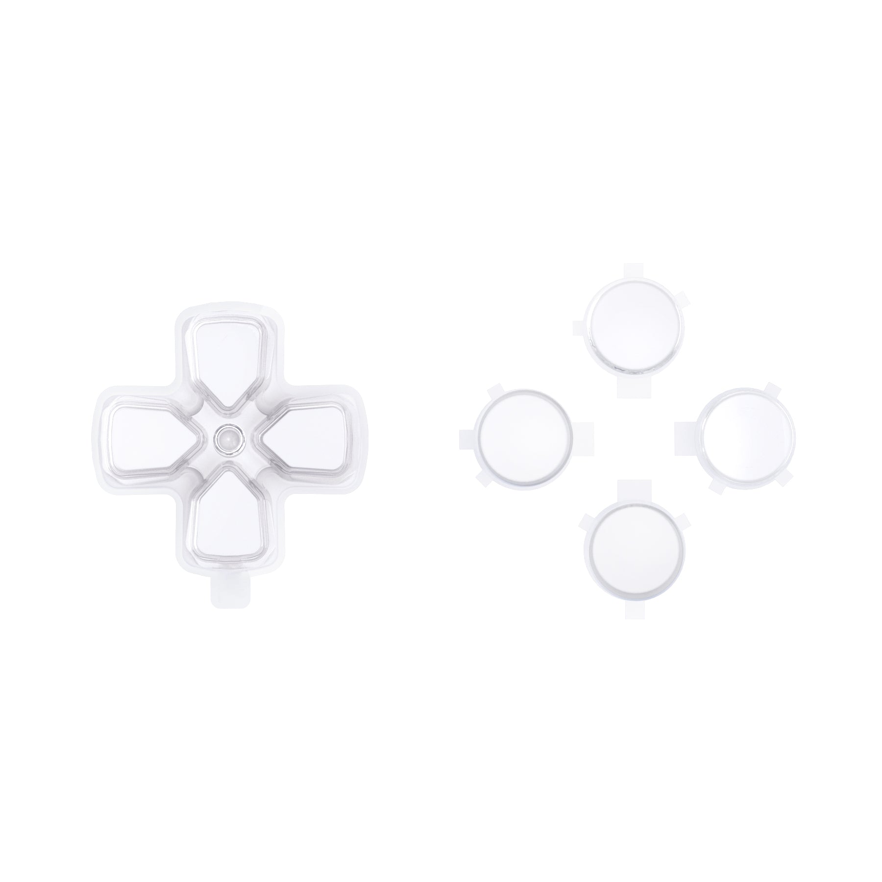 Two-Tone No Letter Imprint Dpad Action Buttons for PS5 Controller ...