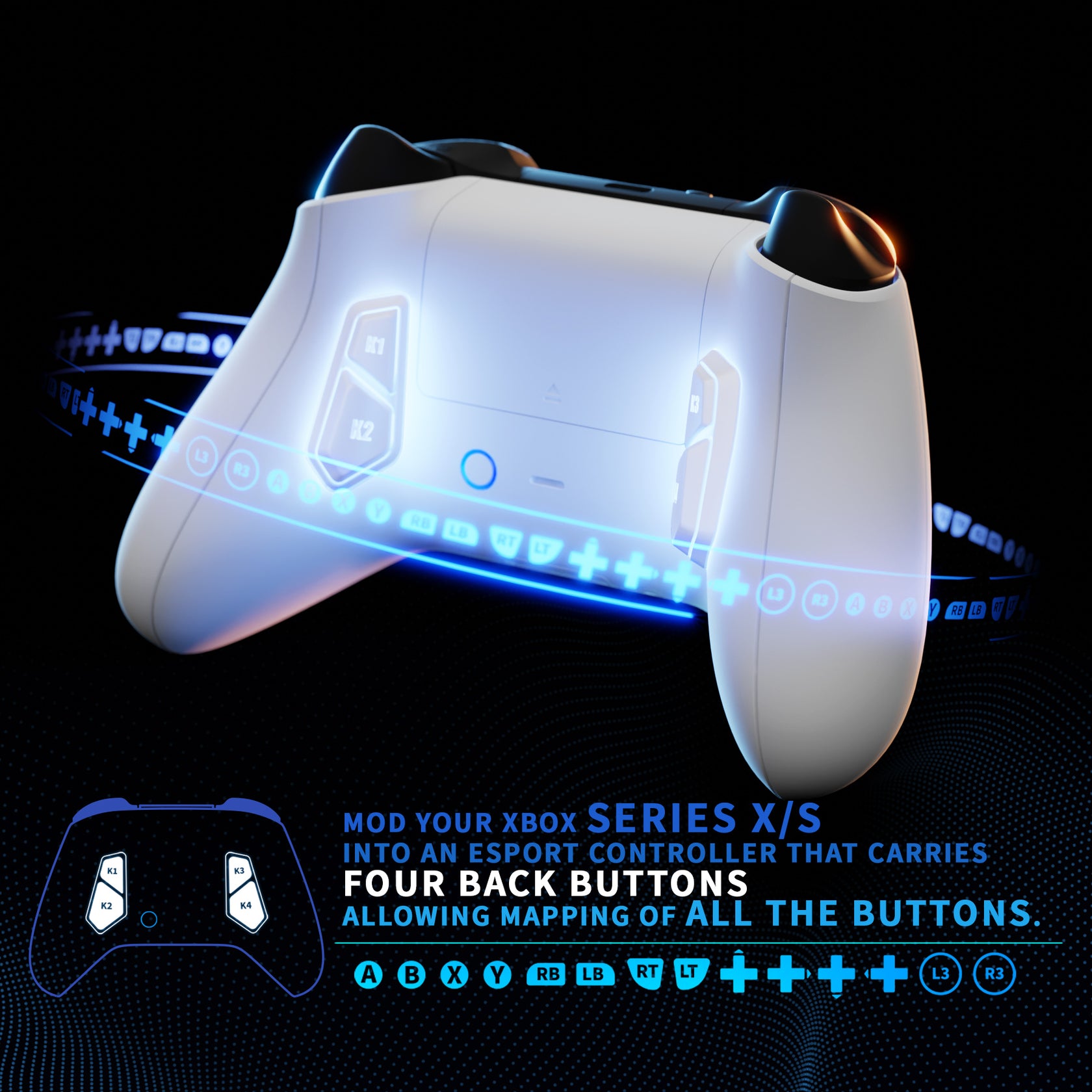 eXtremeRate VICTOR X Remap Kit for Xbox Series X/S Controller, 6 ...