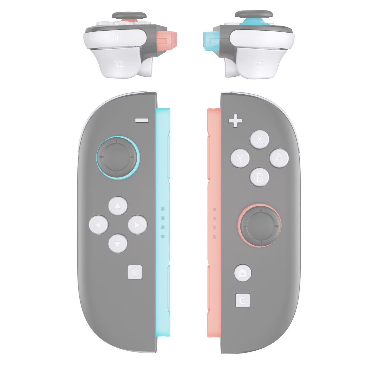eXtremeRate DIY Replacement Full Set Buttons for Nintendo Switch 2 - W ...