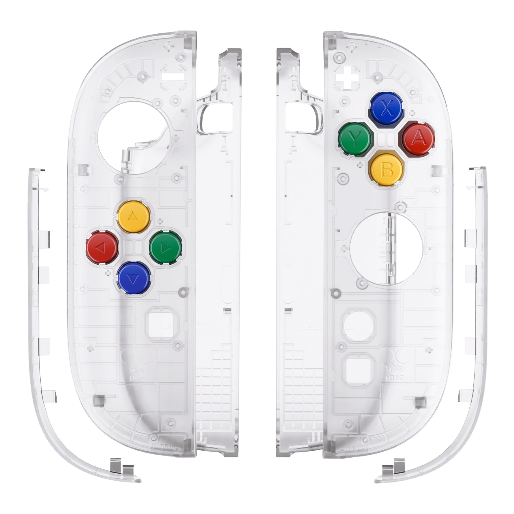 eXtremeRate DIY Replacement Full Set Shell Case with Buttons for Joyco ...