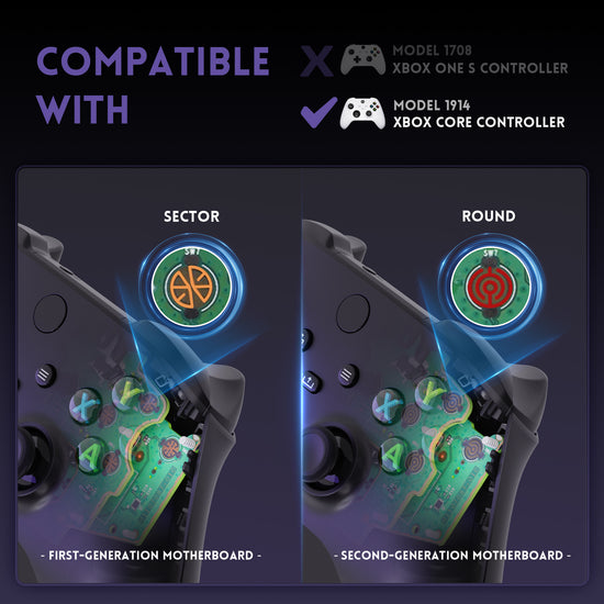 eXtremeRate Multi-Colors Luminated D-pad Thumbsticks Start Back Sync ...