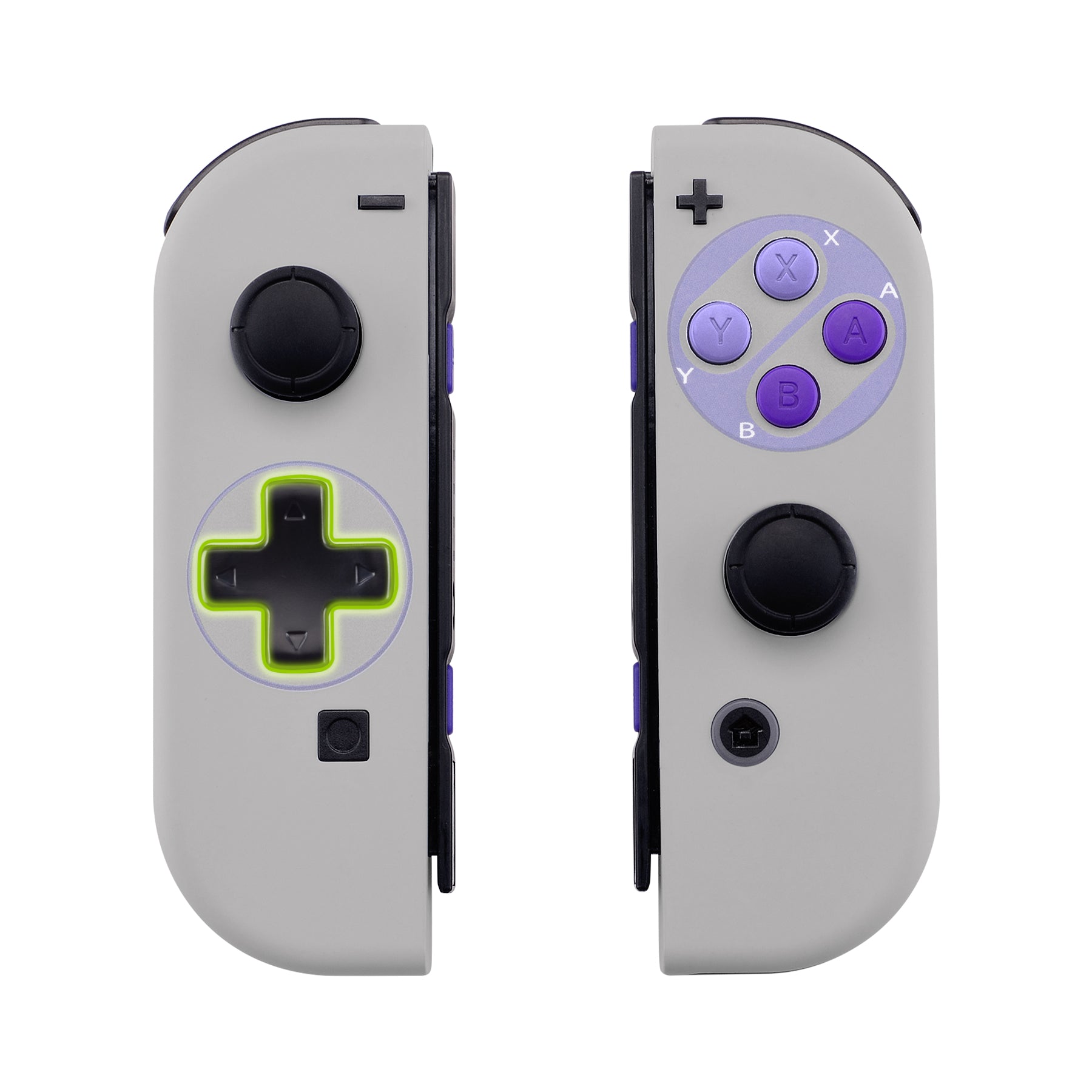 D-Pad Version Replacement Shell Case with Full Set Buttons for Joycon ...