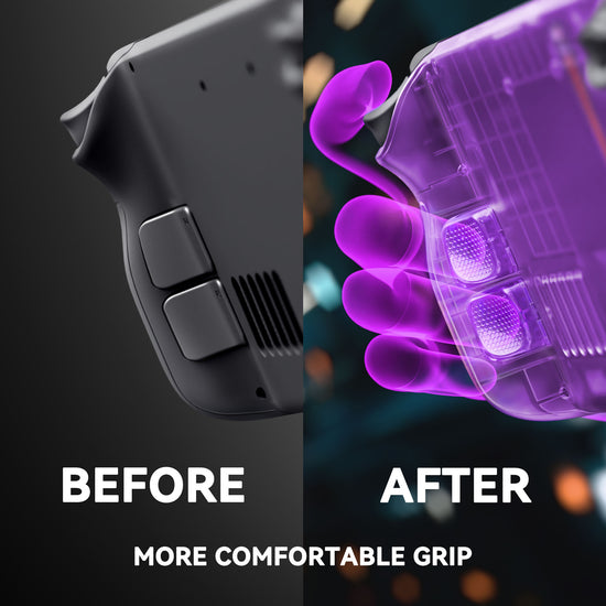 eXtremeRate Interchangeable Back Buttons Bottom Shell for Steam Deck L ...