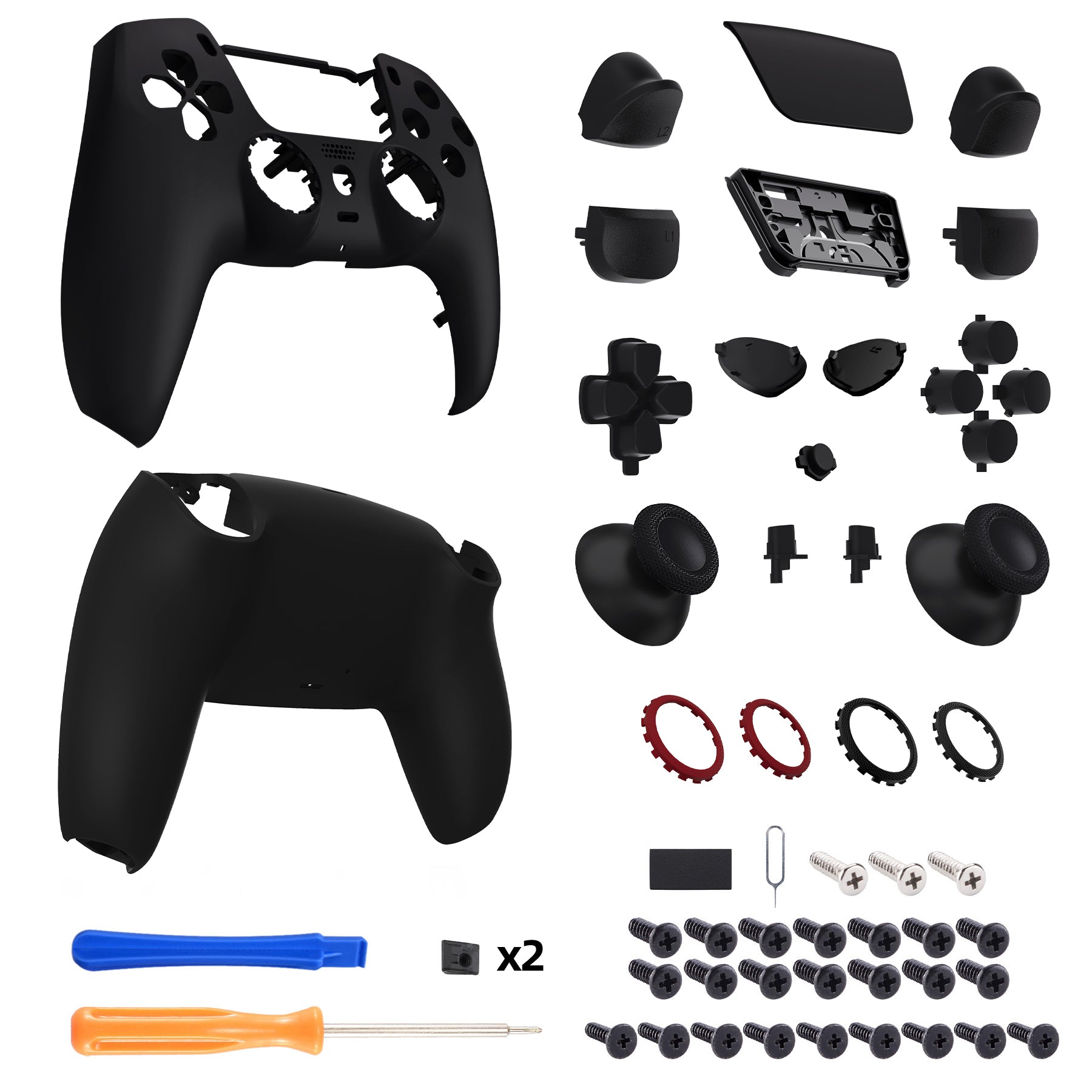 Redesigned Luna Full Set Shells for PS5 Controller BDM-030/040/050 ...
