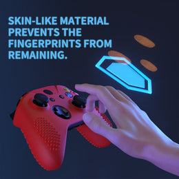 eXtremeRate Soft Anti-Slip Red Silicone Controller Cover Skins Thumb ...