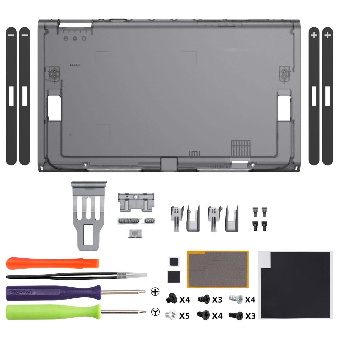 eXtremeRate Replacement DIY Rear Back Plate for Nintendo Switch 2 Hand ...
