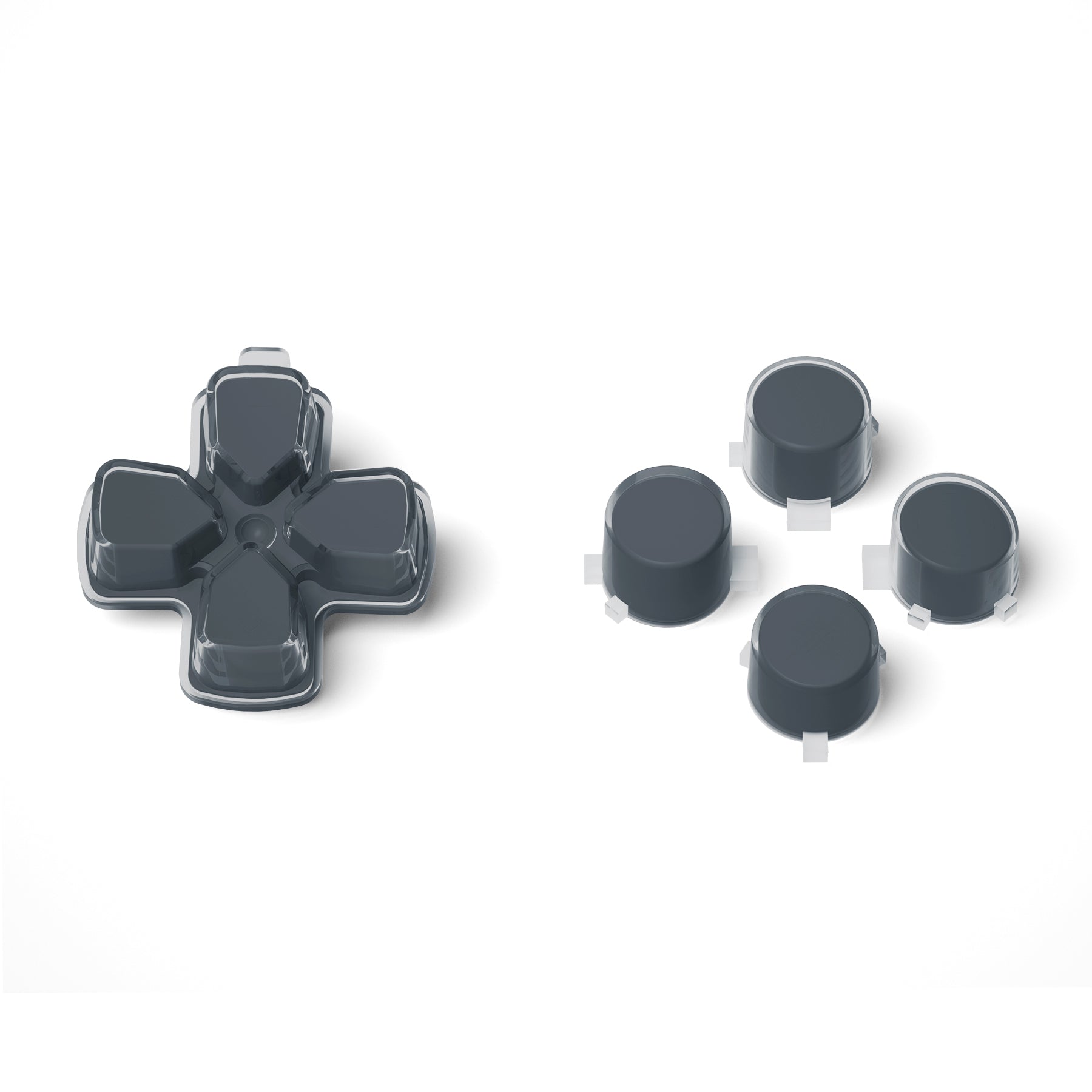Two-Tone No Letter Imprint Dpad Action Buttons for PS5 Controller ...